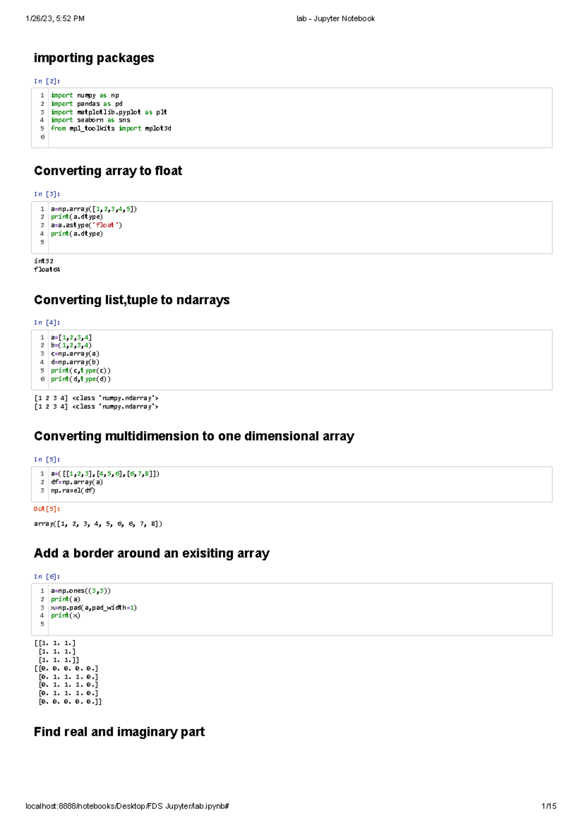 Lab - Jupyter Notebook - Giictitoitoy - importing packages In [2 ...