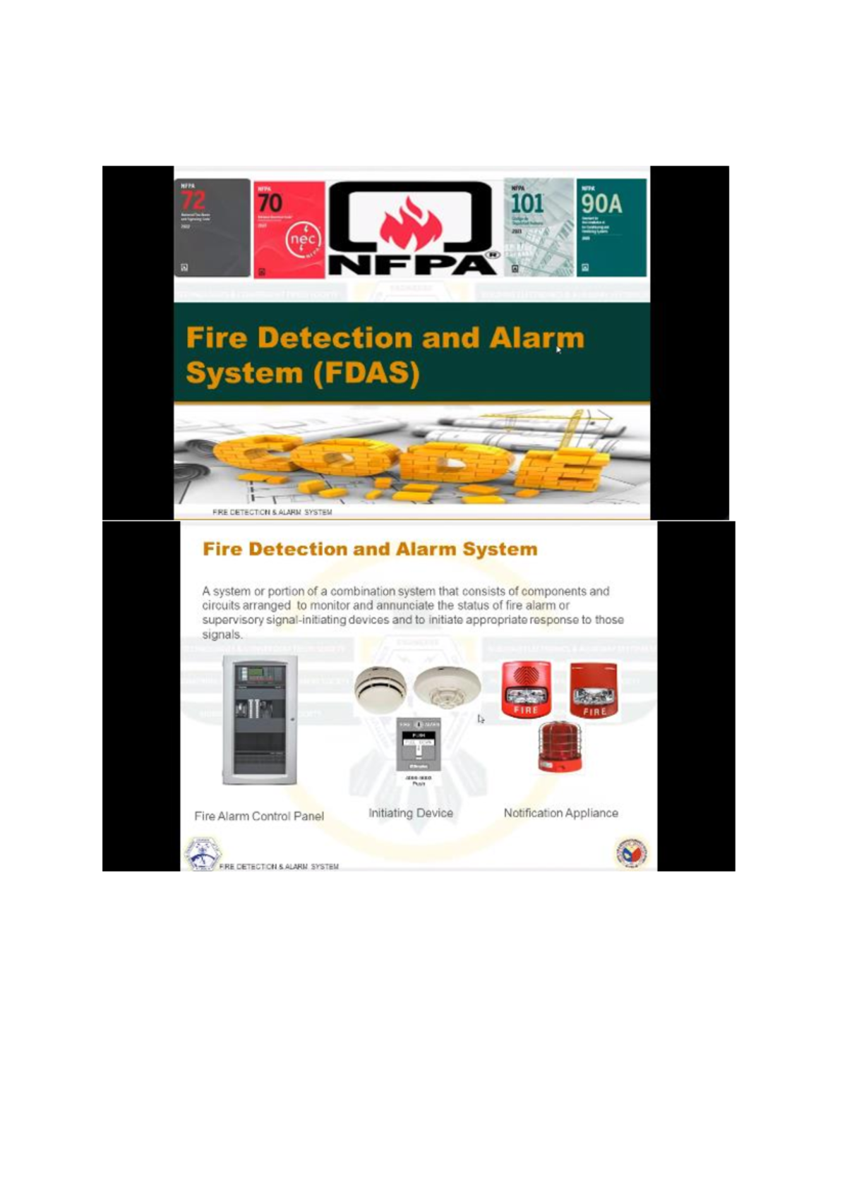FDAS Lecture Notes: Fire Detection and Alarm System Principles - Studocu