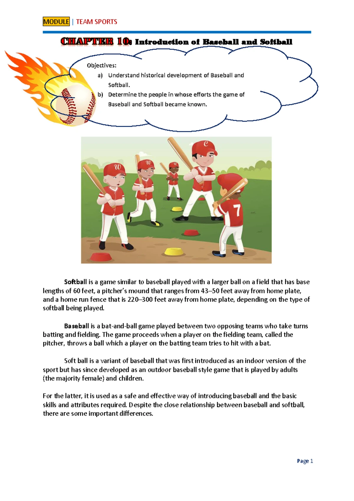 Chapter 11 - Facilities AND Equipments OF Baseball AND Softball ...