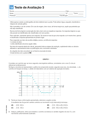 FQ 11 ano ficha de exercicios + correção - Física e Química A – 11.º ...