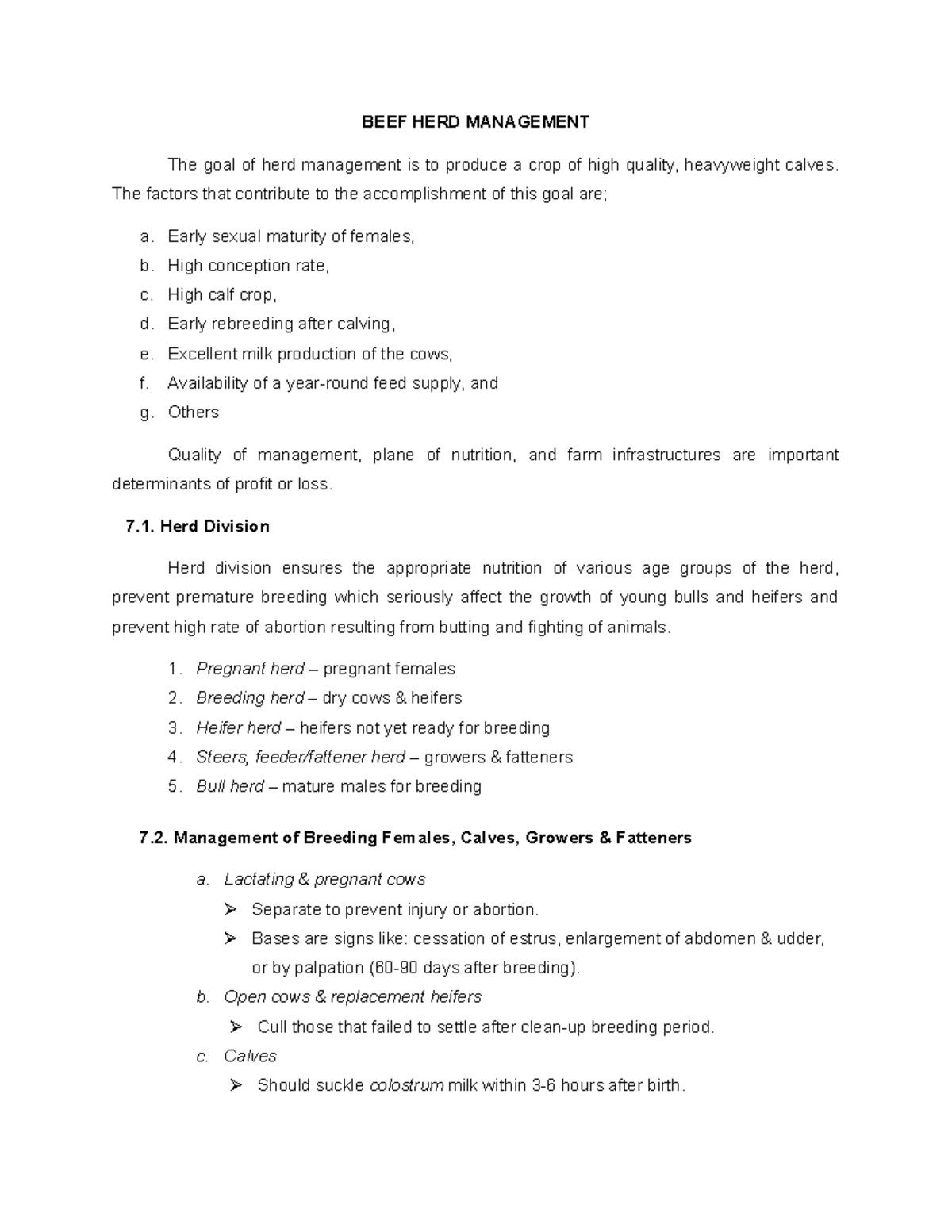 BEEF HERD Management: Key Strategies for High-Quality Calf Production ...