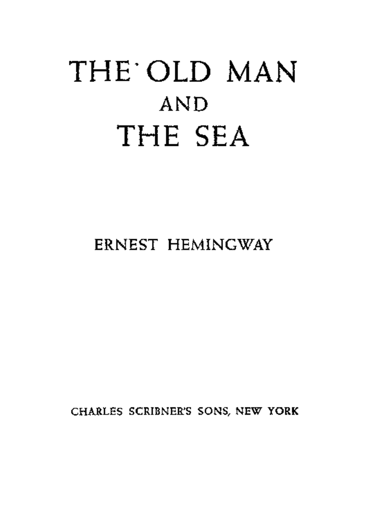 Final Exam Study Notes: The Old Man and the Sea (ENG 101) - Studocu