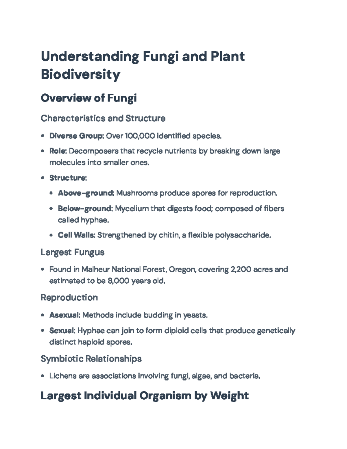 Understanding Fungi & Plants: Structure, Adaptations & Ecology Insights ...