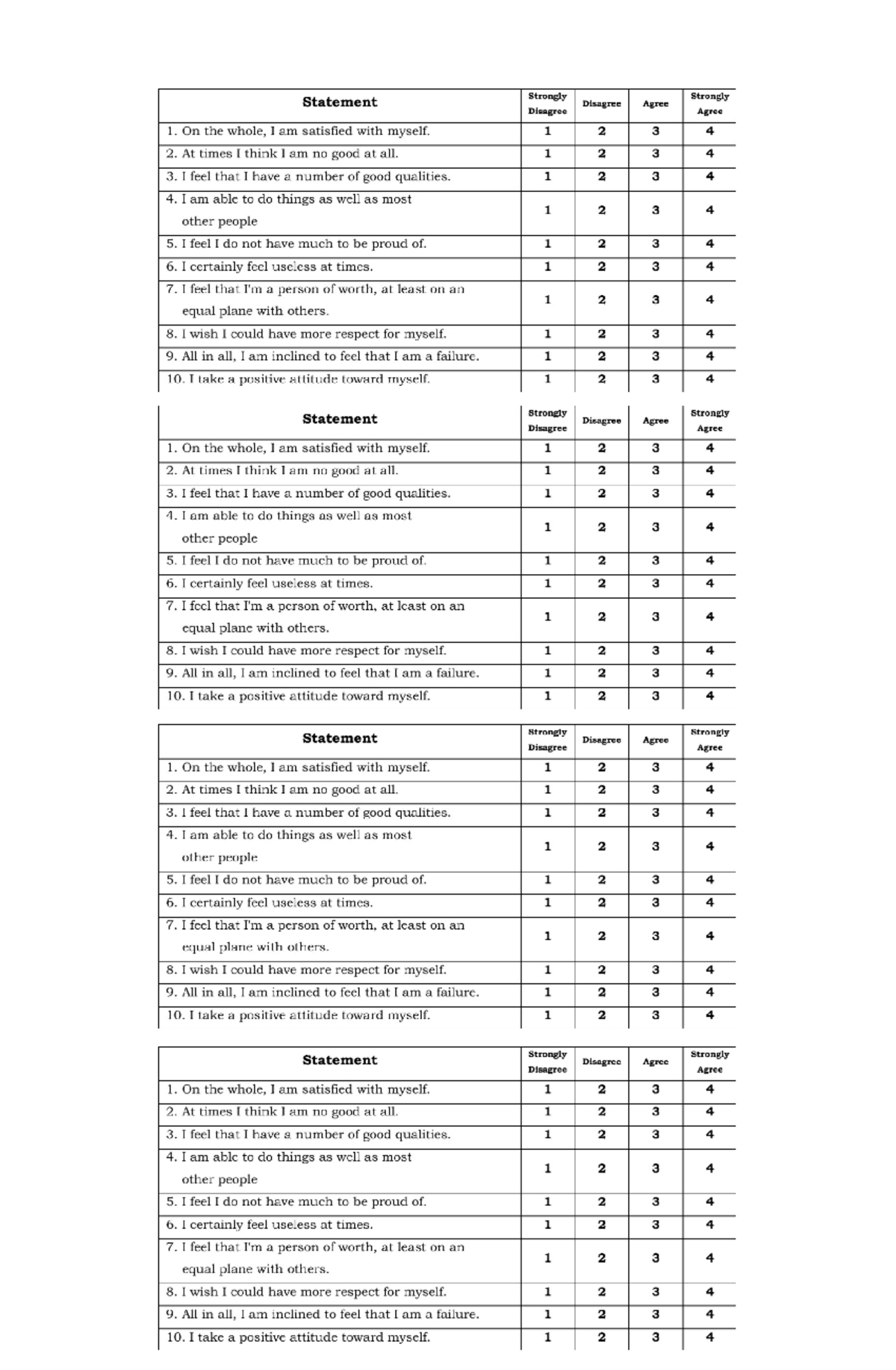 Week 2 Activity - Self-Assessment Questionnaire - Studocu