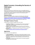 D431 - Digital Forensics in Cybersecurity - Studocu
