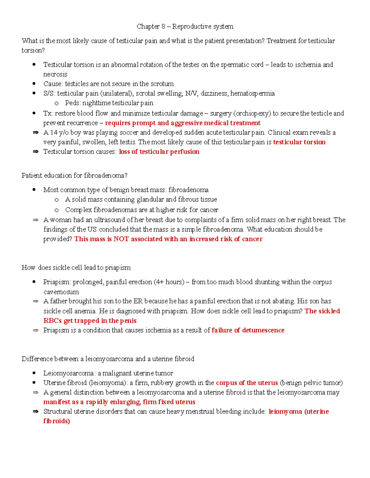 Chapter 8 Study Guide: Reproductive System Insights and Clinical Cases ...