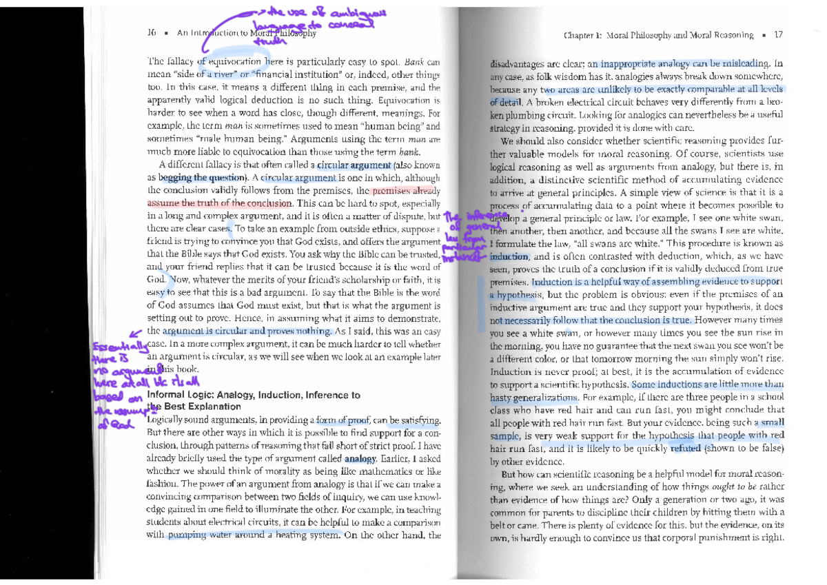 Moral Philosophy Insights: Equivocation, Induction, and Reasoning ...