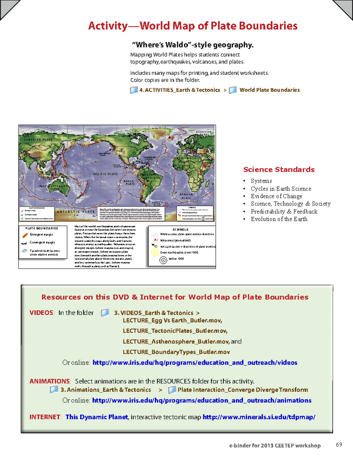 Plate Tectonics Boundaries Activity
