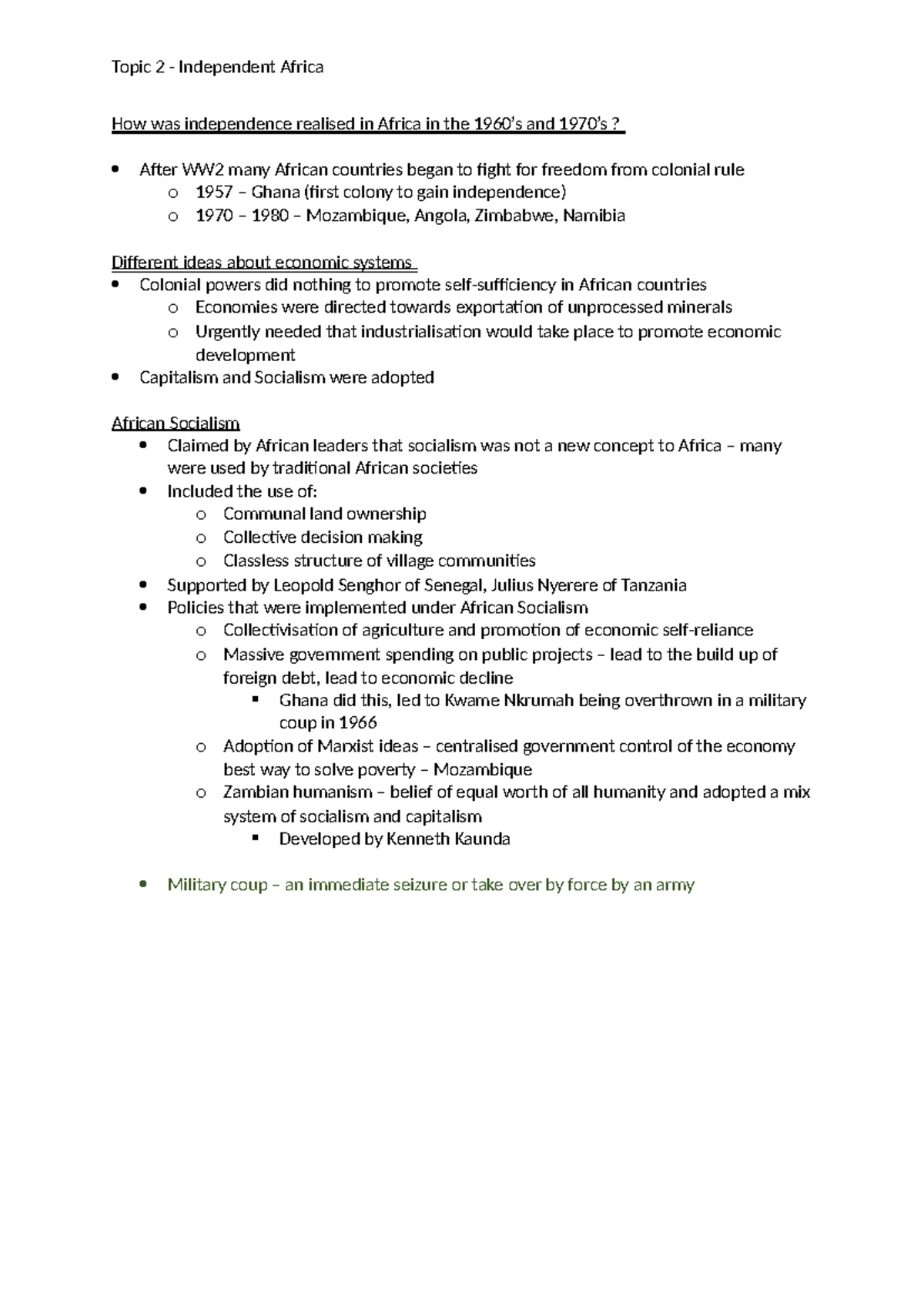 Revision Booklet for History Grade 10: Terms 3 & 4 2023 - Studocu