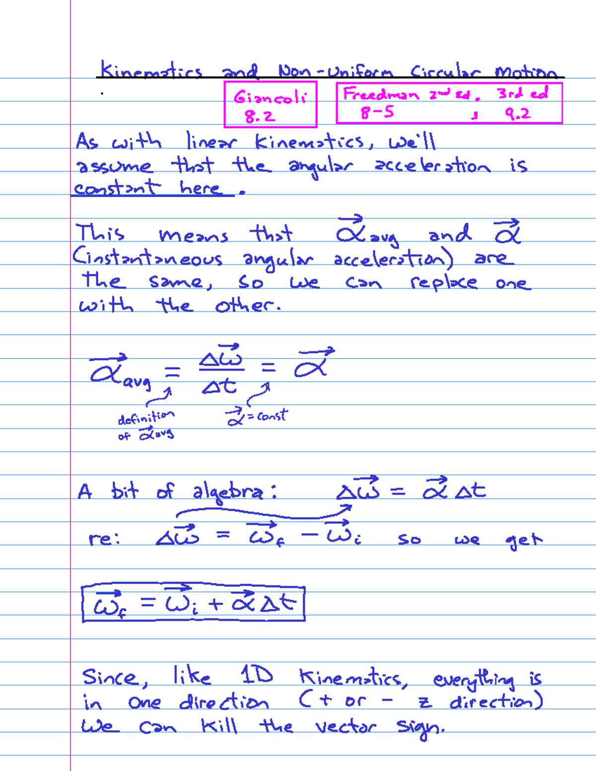 Phys 101 Lecture Notes: Kinematics & Circular Motion Concepts - Studocu