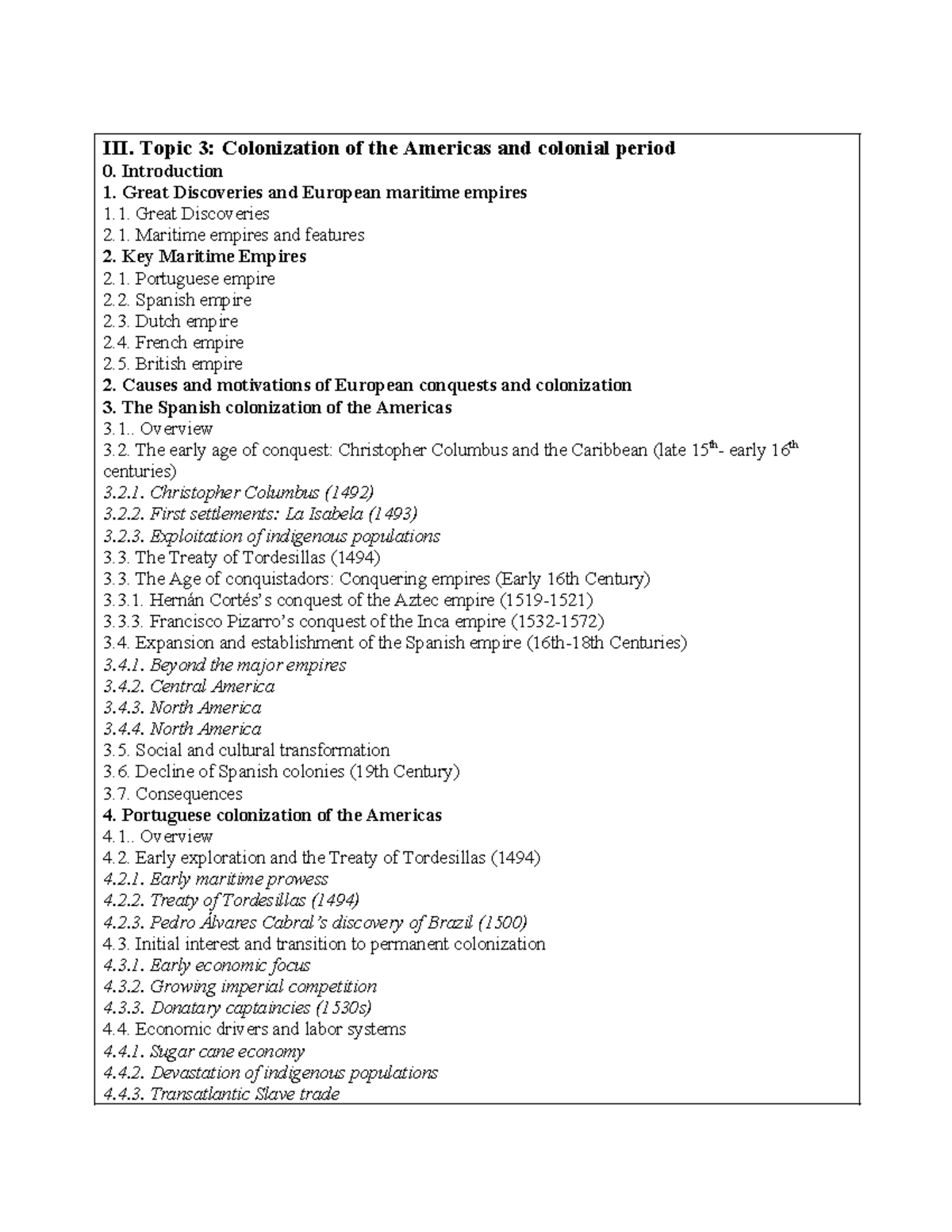 Colonization of the Americas: Key Maritime Empires and Impacts (HIST ...