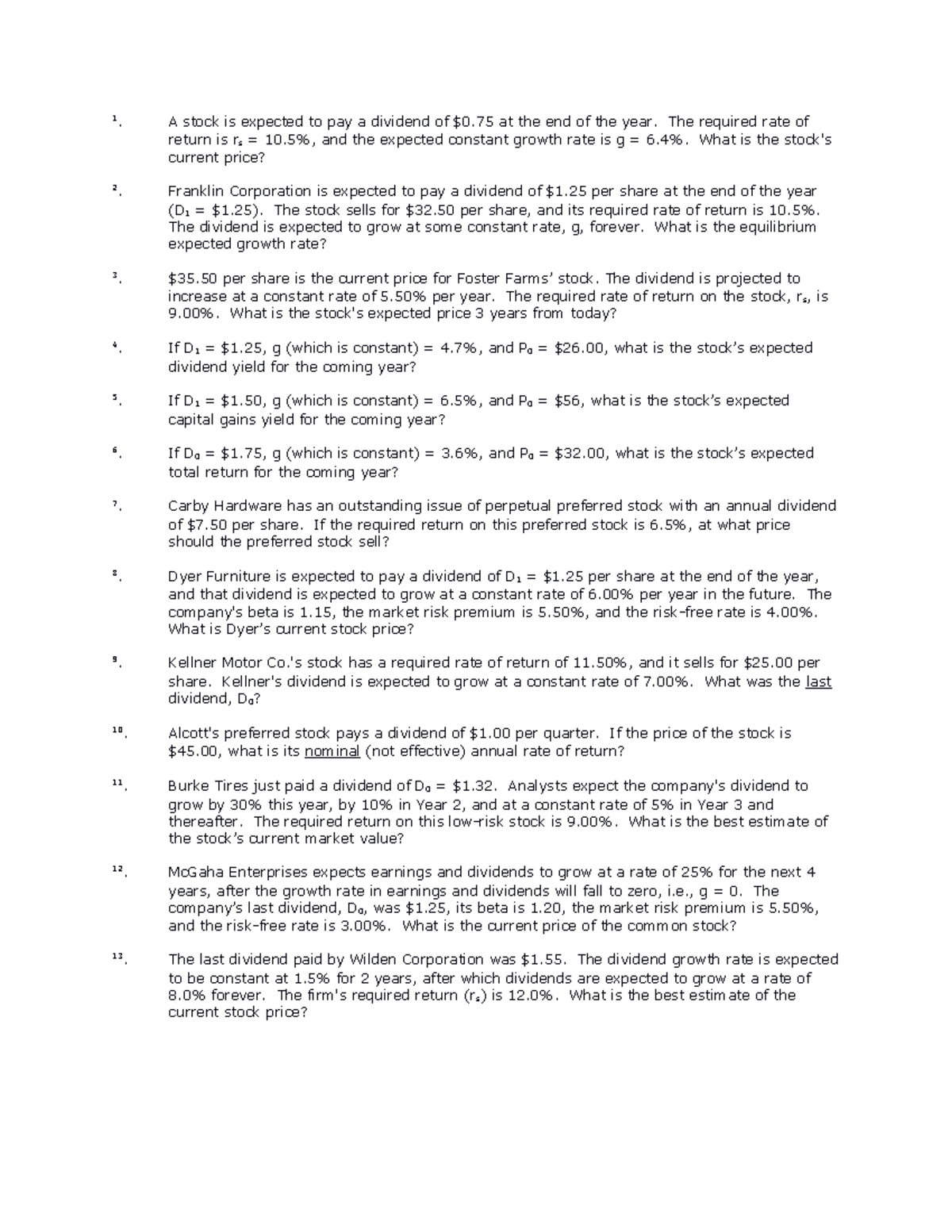 Chapter 8: Stock Valuation and Analysis Techniques - Studocu