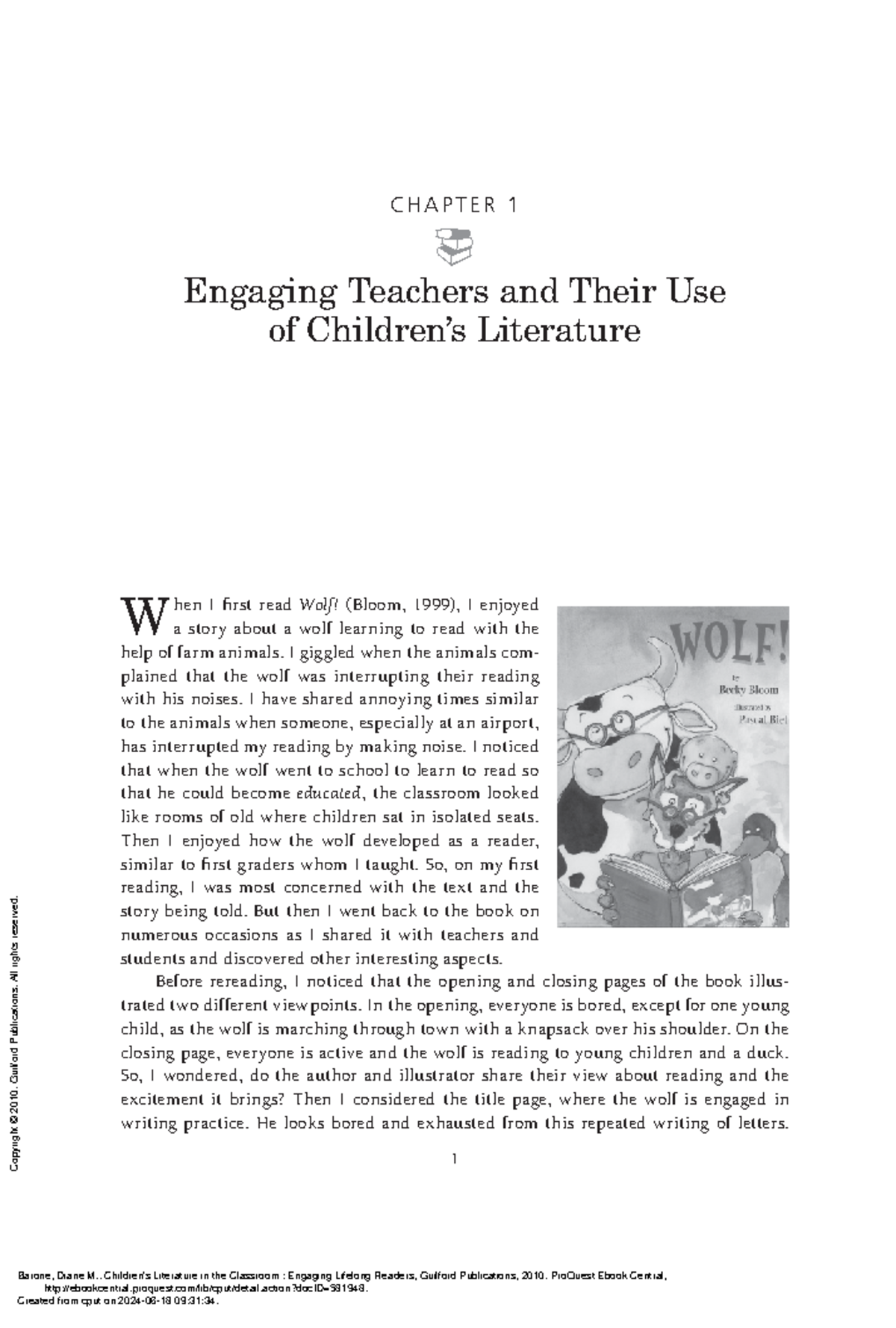 Children's Literature in the Classroom: Engaging Lifelong Readers (EDU ...
