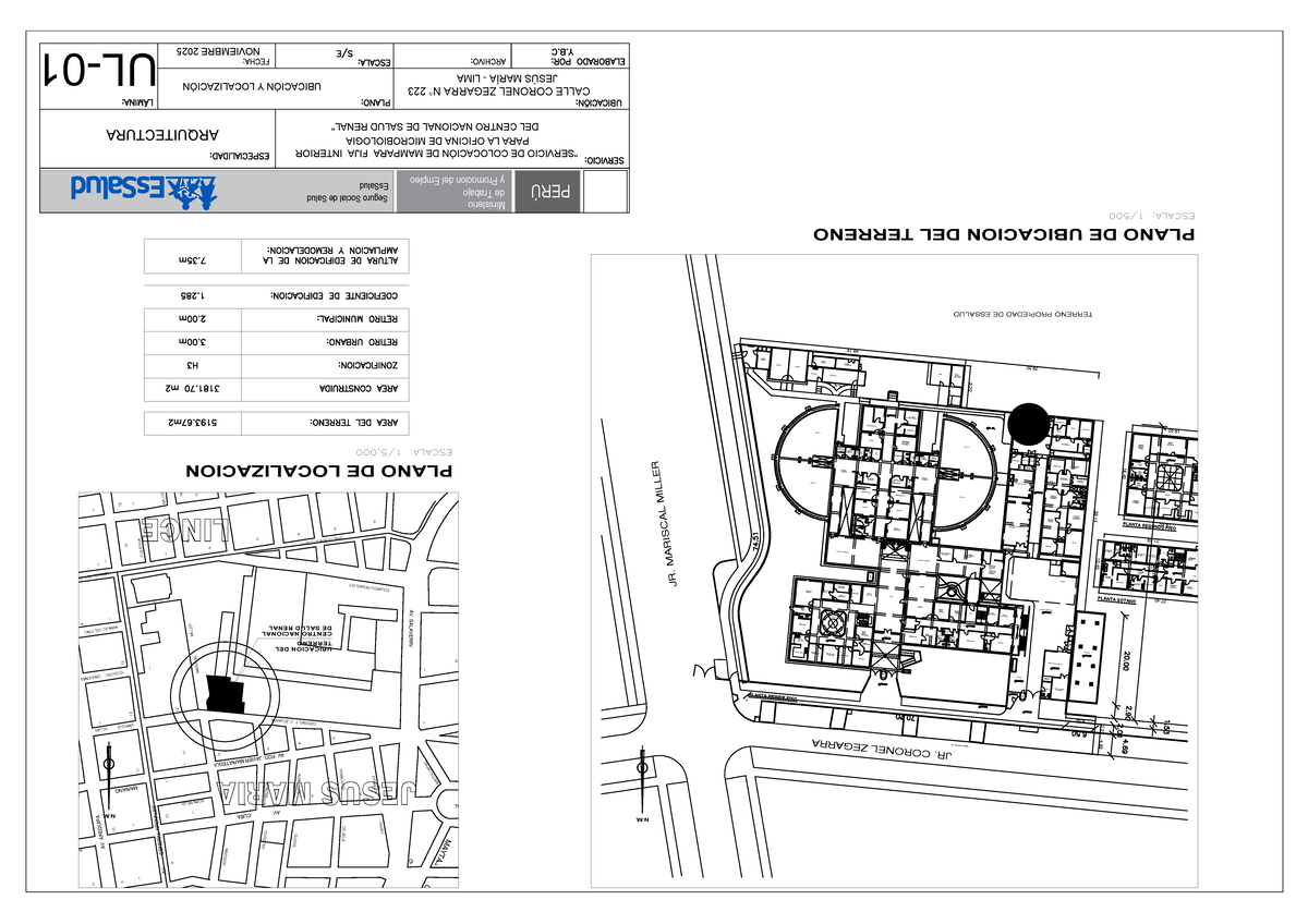 Ubicación y Localización - Plano del CNSR (UL-01) - Studocu