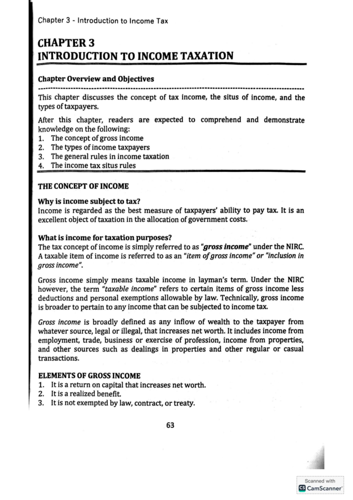 Chapter 3 Introduction to Income Tax - After this chapter, readers are ...