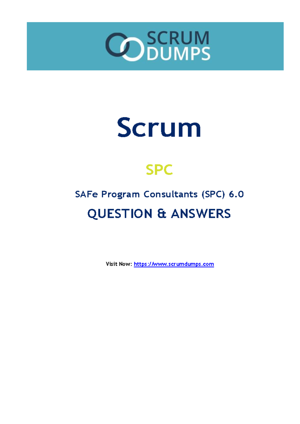 Scrum SPC SAFe program consultants (SPC) 6.0 exam question answers ...