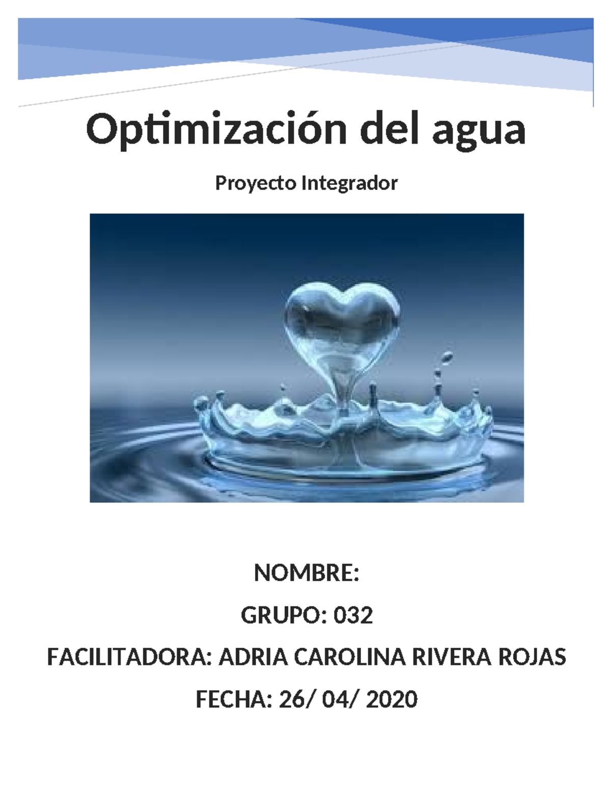 Proyecto Integrador M20S4PI - modulo 20 proyecto integrador - Optimización del agua Proyecto ...