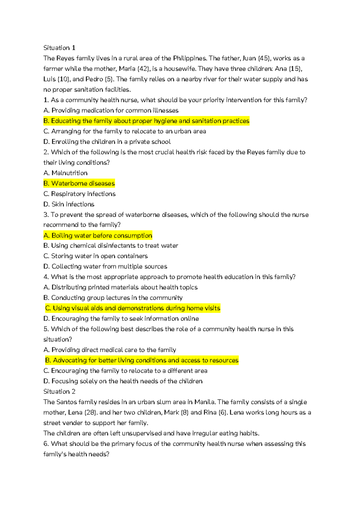 Comprehensive Exam Study Guide for NP1-NP5: Community Health Nursing - Studocu