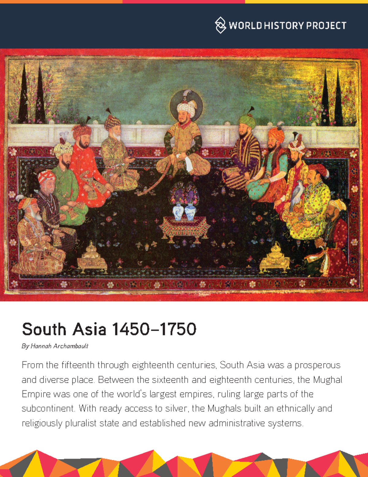South Asia 1450- 1750 - this was class notes. - South Asia 1450– By ...