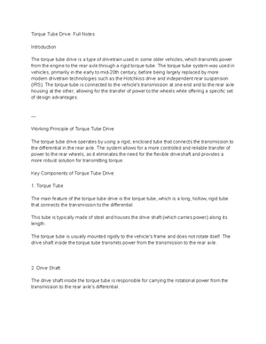 Rear axle - Mechanical engineering - Rear Axle in Automobile: Full ...