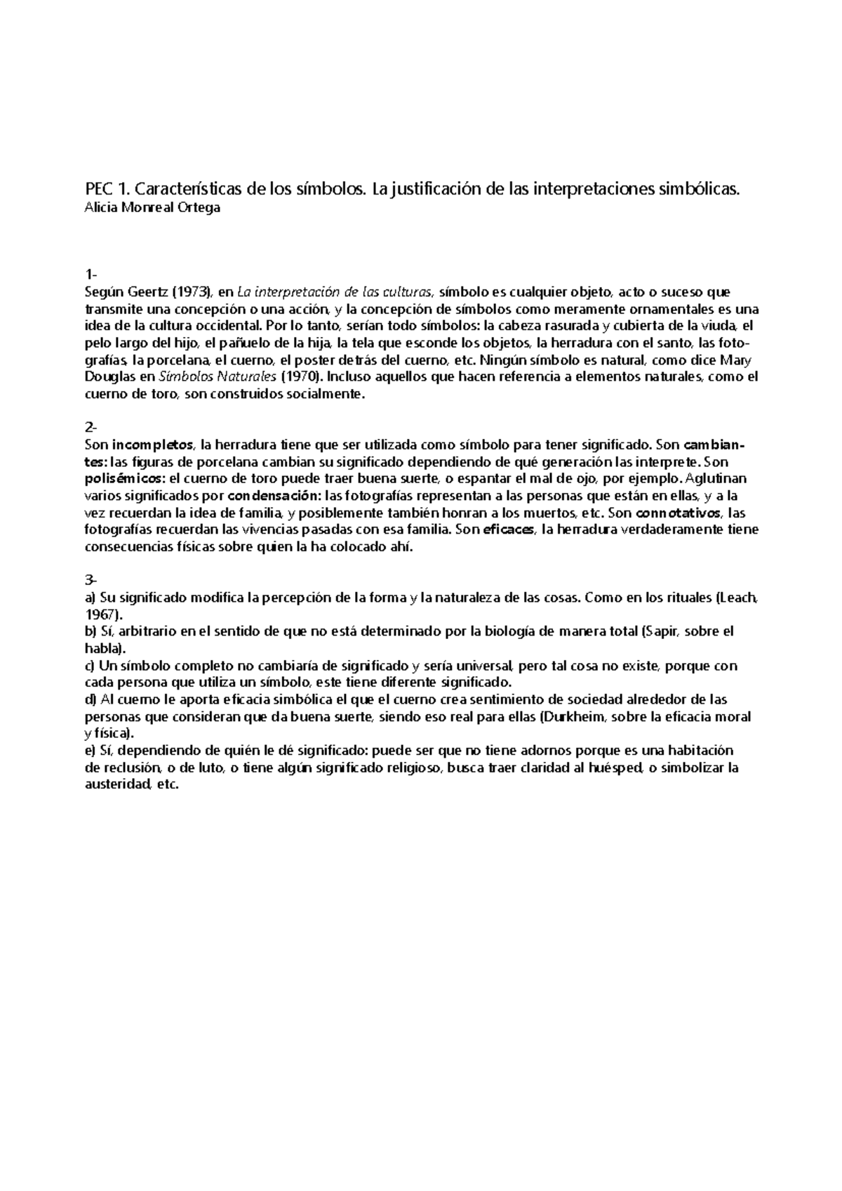 Características y Justificación de Interpretaciones de Símbolos en PEC ...