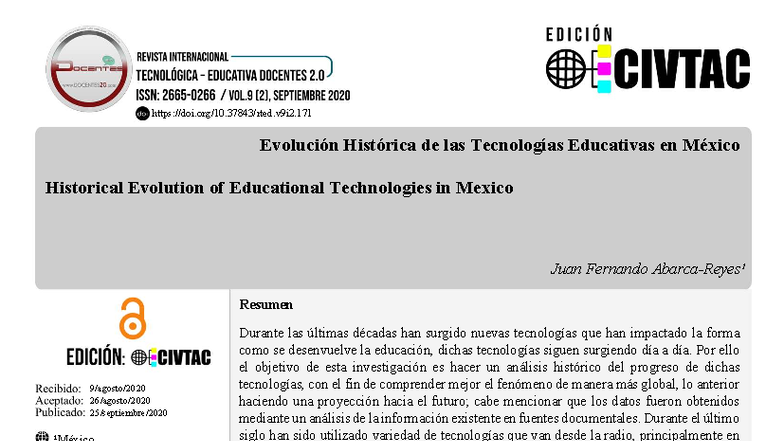 Evolución Histórica de las Tecnologías Educativas en México - U1 - Studocu