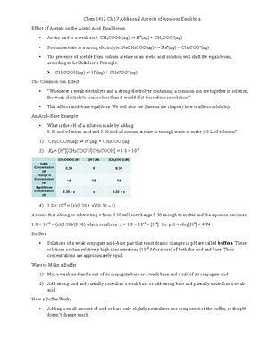 Chem 1412 lab report finished - Determination of a Solubility Product Constant CHEM 1412 – 570 ...