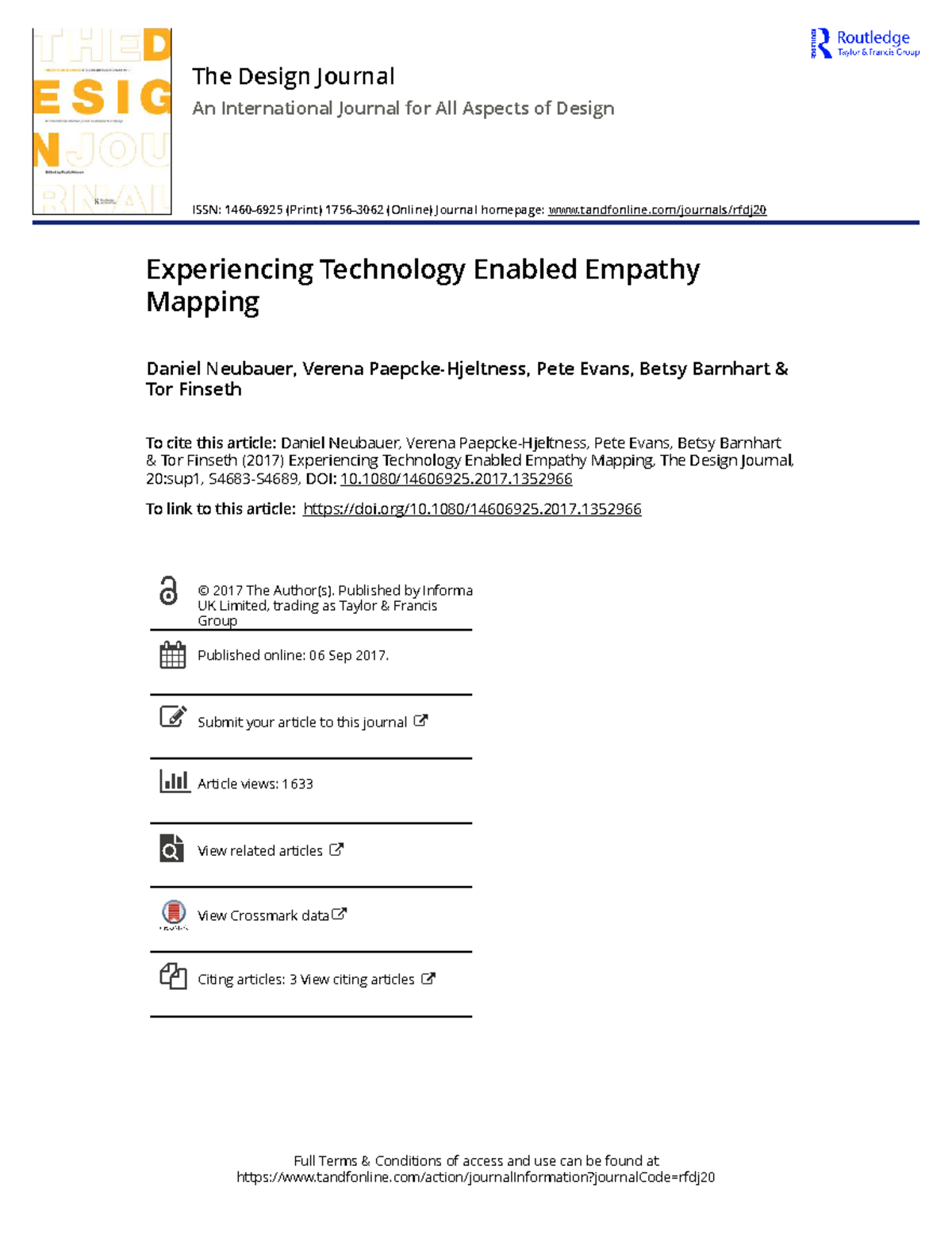 Experiencing Empathy Mapping through Tech: A Design Workshop Case Study ...