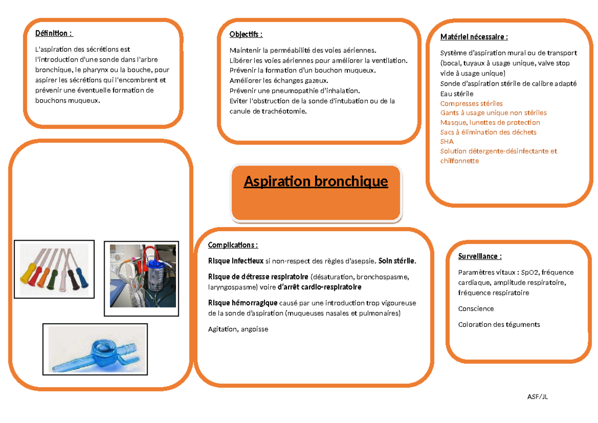 4.4 procedure aspi bronchique - ASF/JL Aspiration bronchique Définition ...