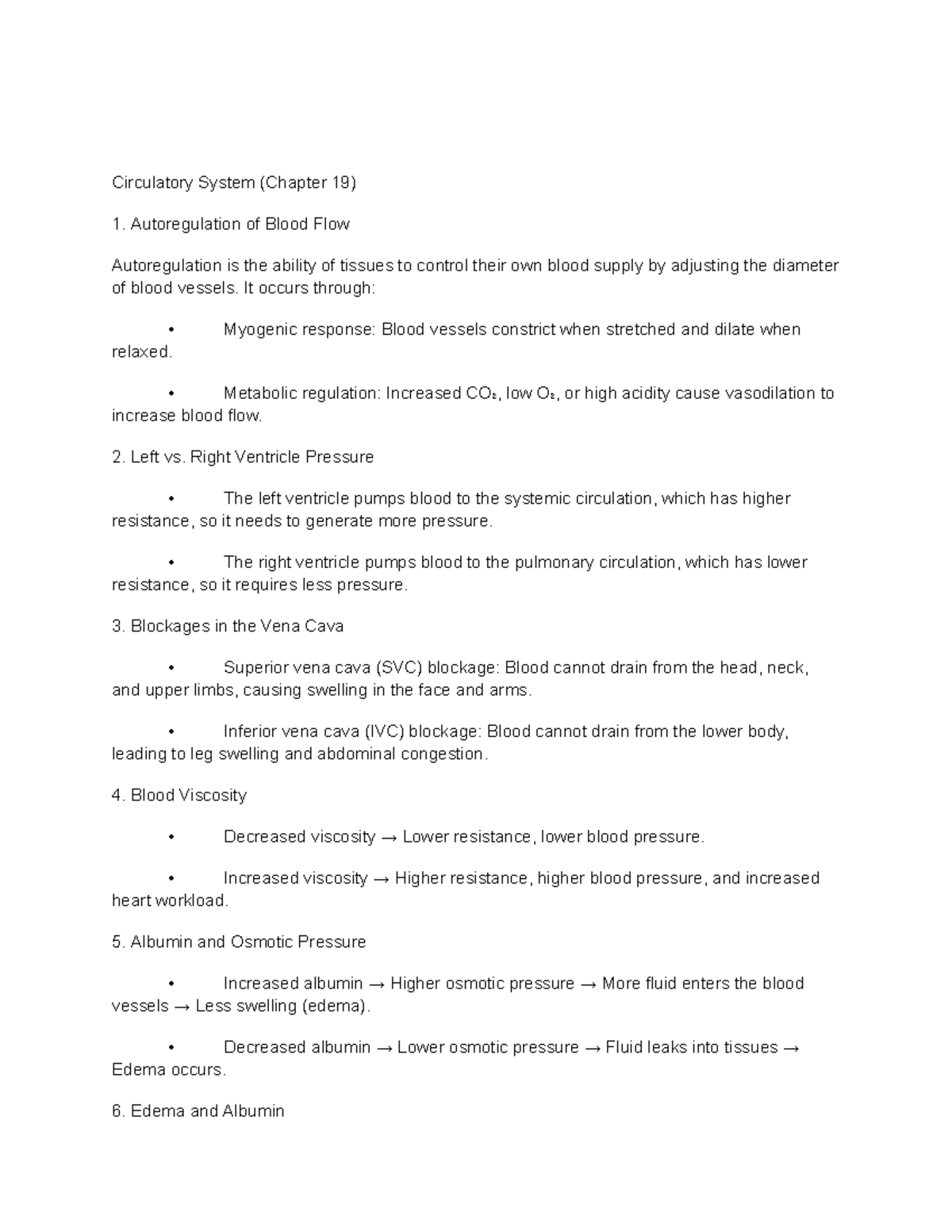 Circulatory & Immune System Overview - Concepts from Chapters 19-21 ...