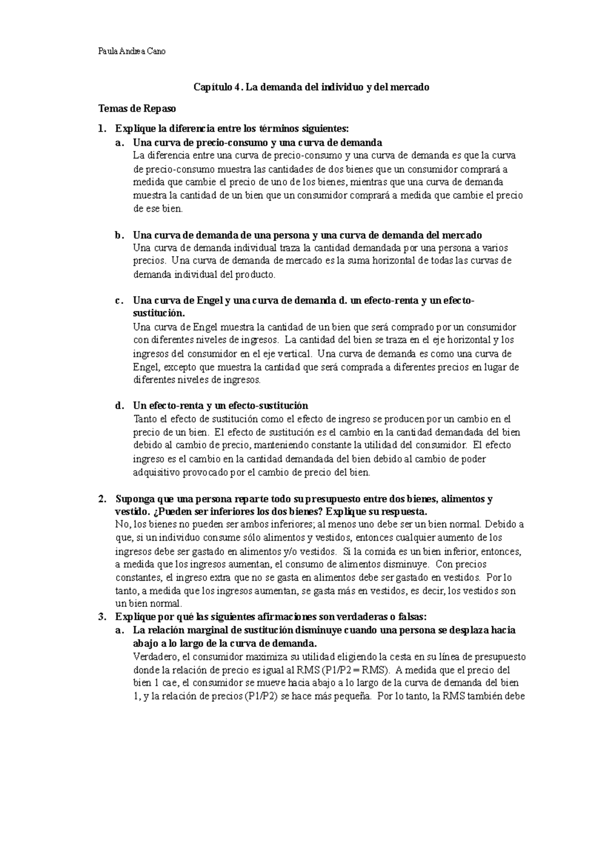 Ejercicios Resueltos de Capítulo 4 - Pindick (ECO-101) - Studocu