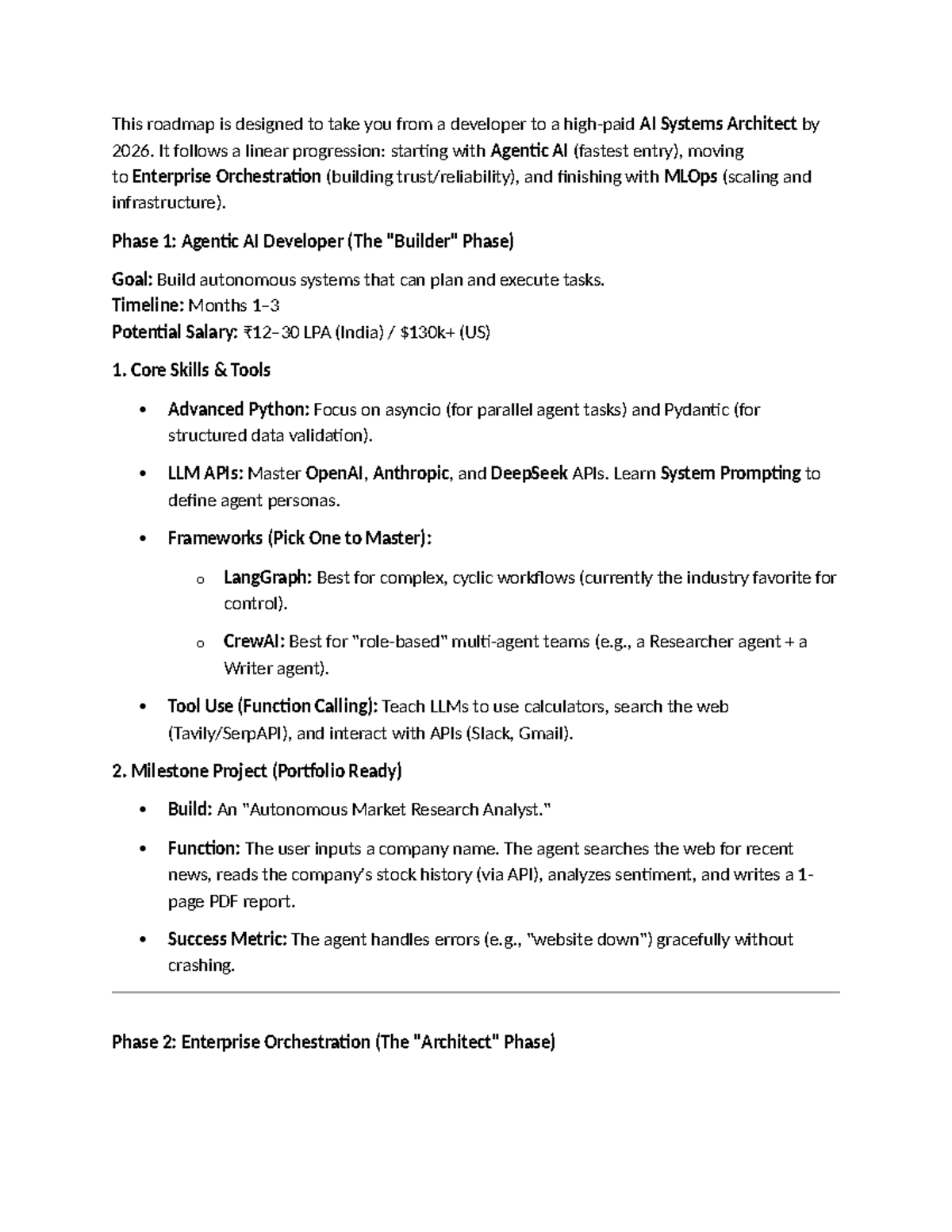 Roadmap to Become an AI Systems Architect: Phases & Skills Guide 2026 ...