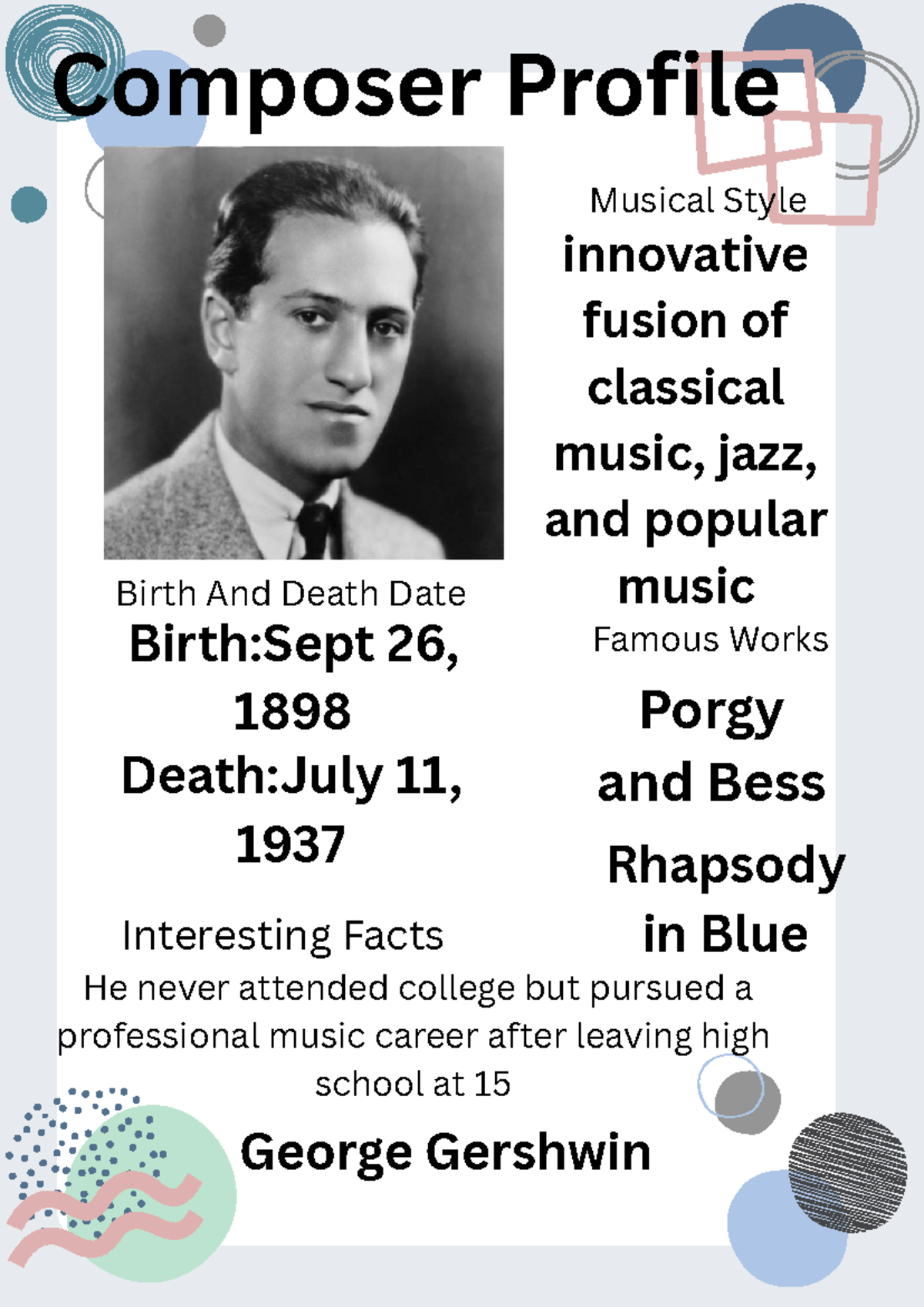 Add a heading - EXAMPLE OF COMPOSER PROFILE - Teaching Internship ...