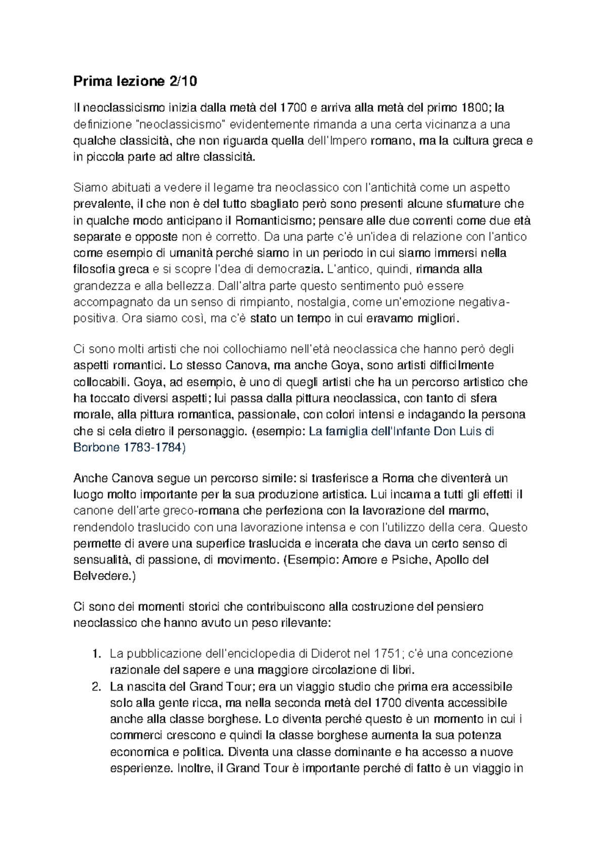 Storia dell'Arte: Lezioni sul Neoclassicismo e Romanticismo (Mod A ...