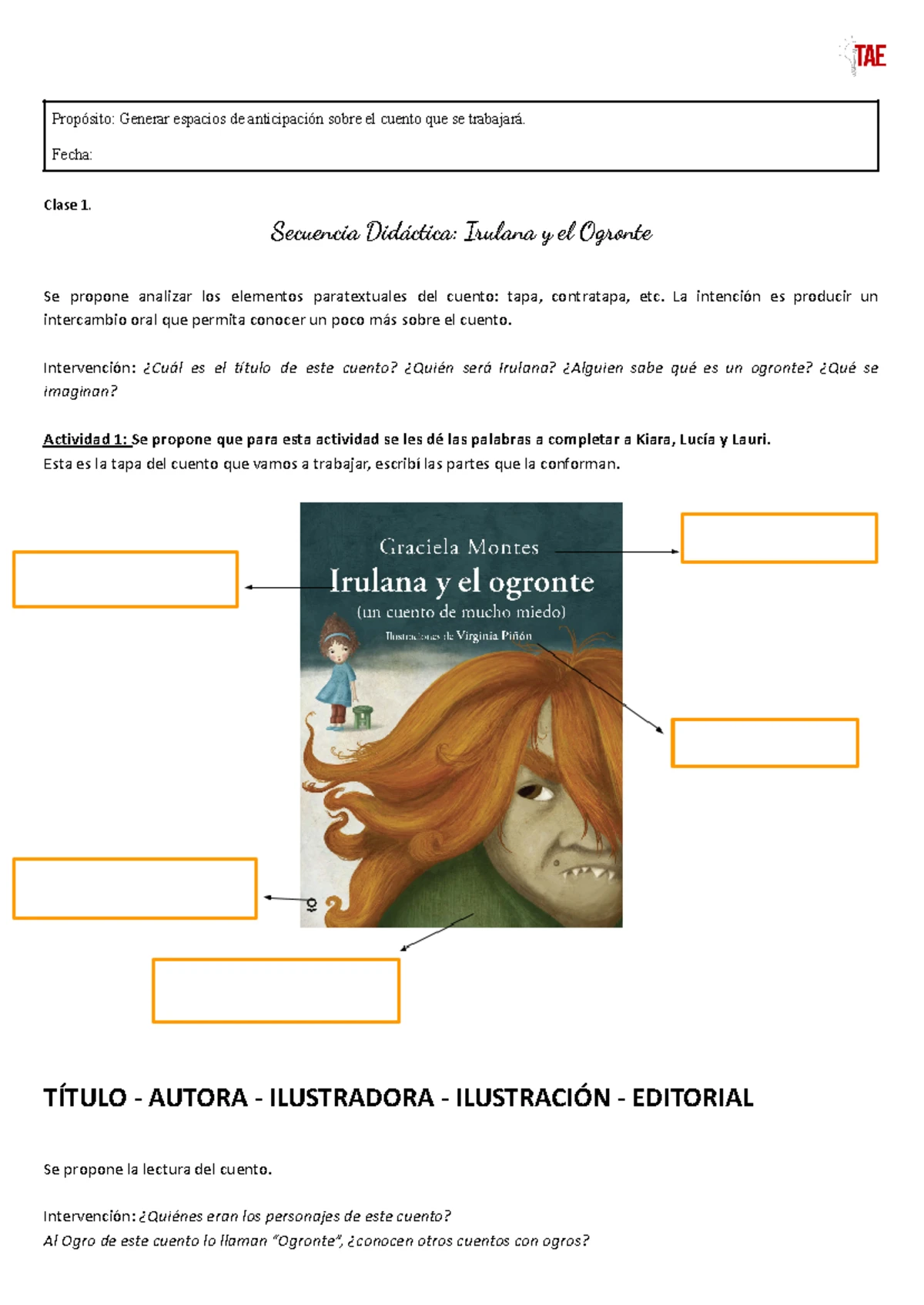 Secuencia Didáctica: Comprensión Lectora de "El Hijo del Elefante" - 3 ...