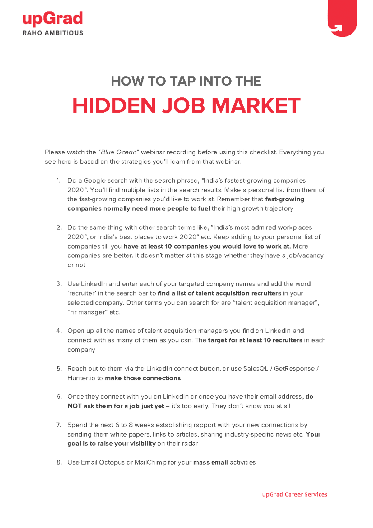 How To Tap Into The Hidden Job Market - HOW TO TAP INTO THE HIDDEN JOB ...
