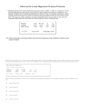 AP Stat Warm Up Sheet #7 - AP Statistics Warm up Number 7 - Name - Studocu