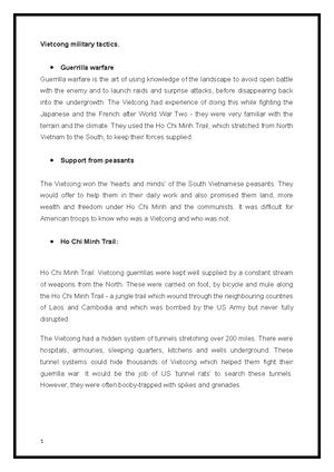 Grade 12-Vietnam essasy notes (Auto Recovered) - Vietnam War Notes ...