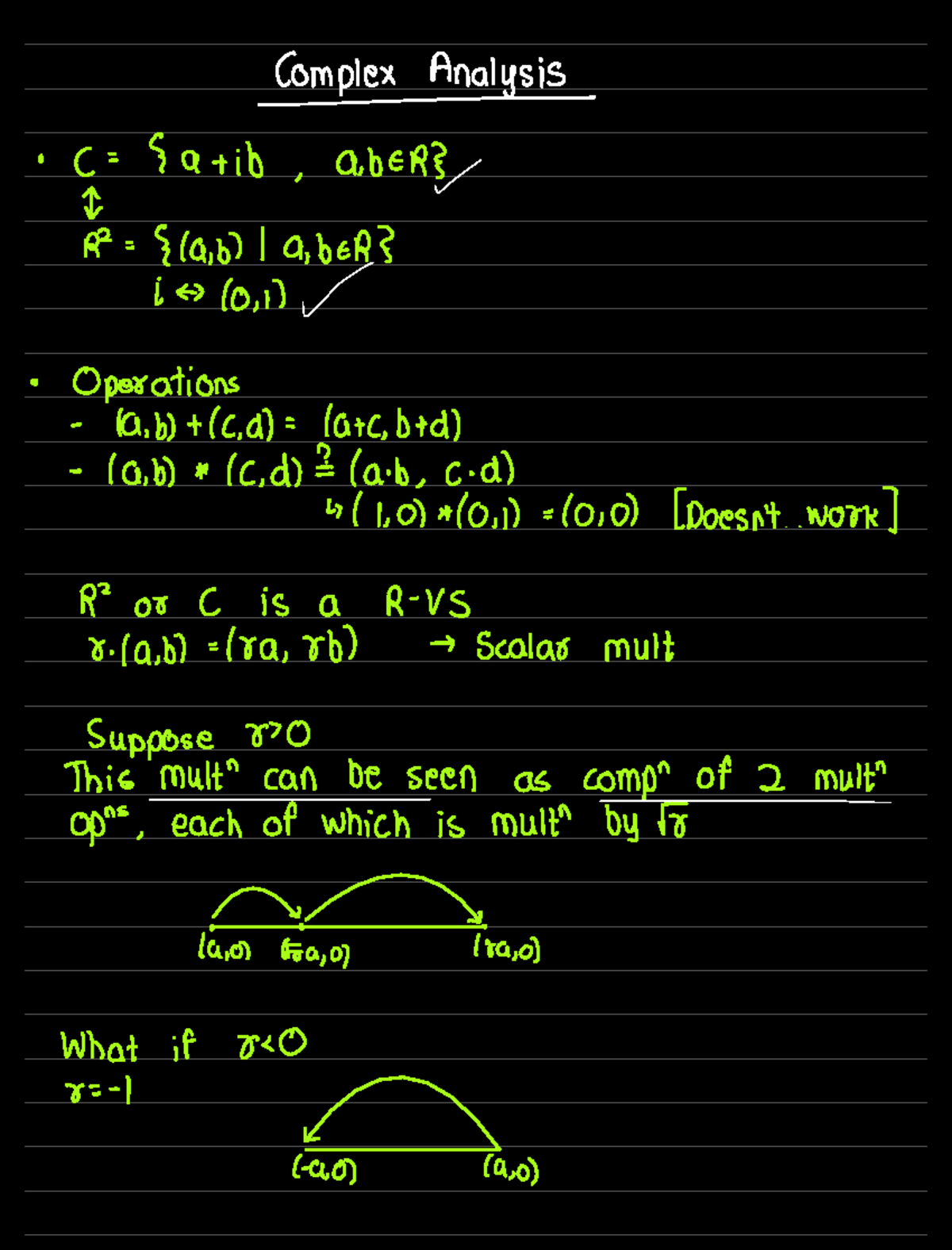 Complex Analysis - Lecture Notes (Course Code: MATH 101) - Studocu