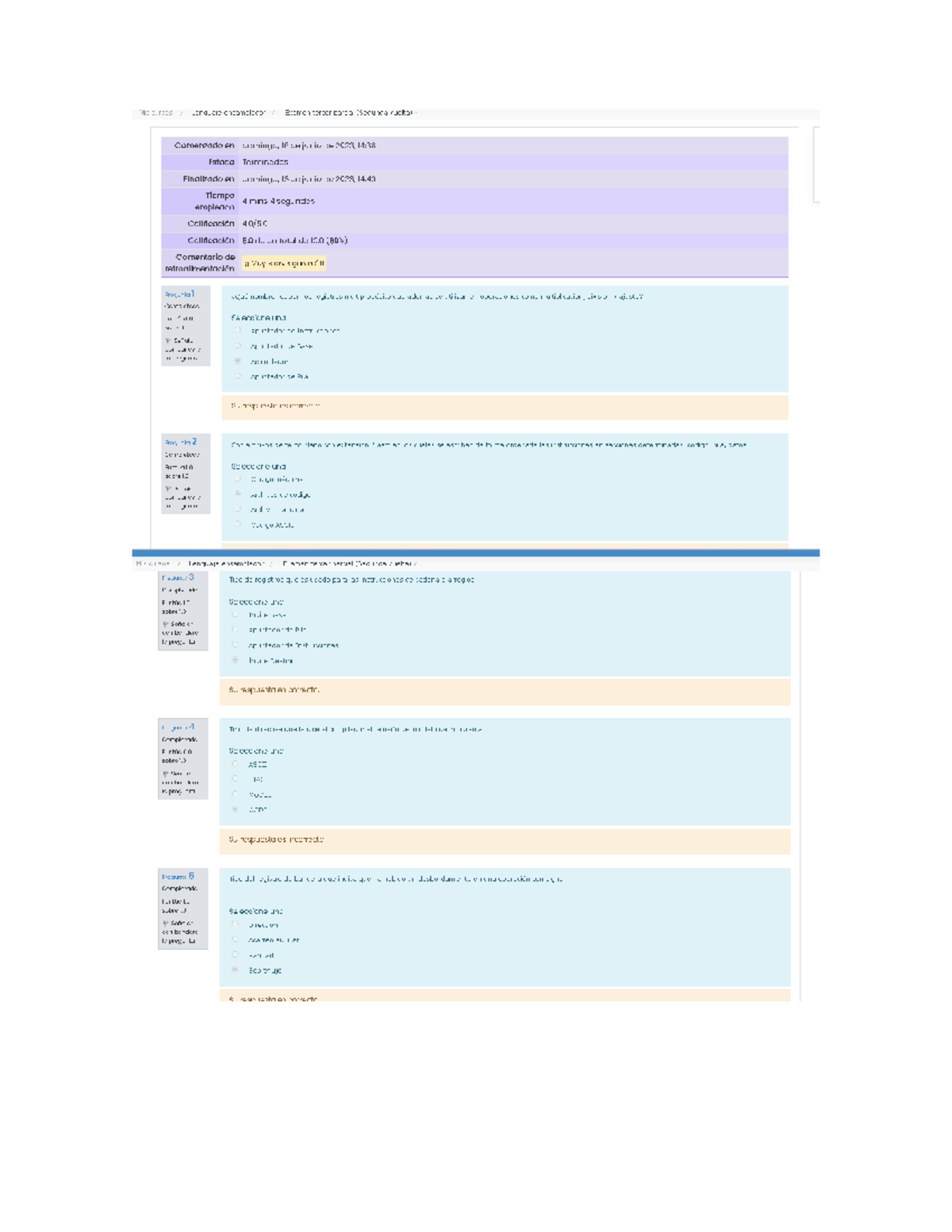 Examen 3er Parcial Segunda Vuelta Lenguaje Ensamblador - Studocu