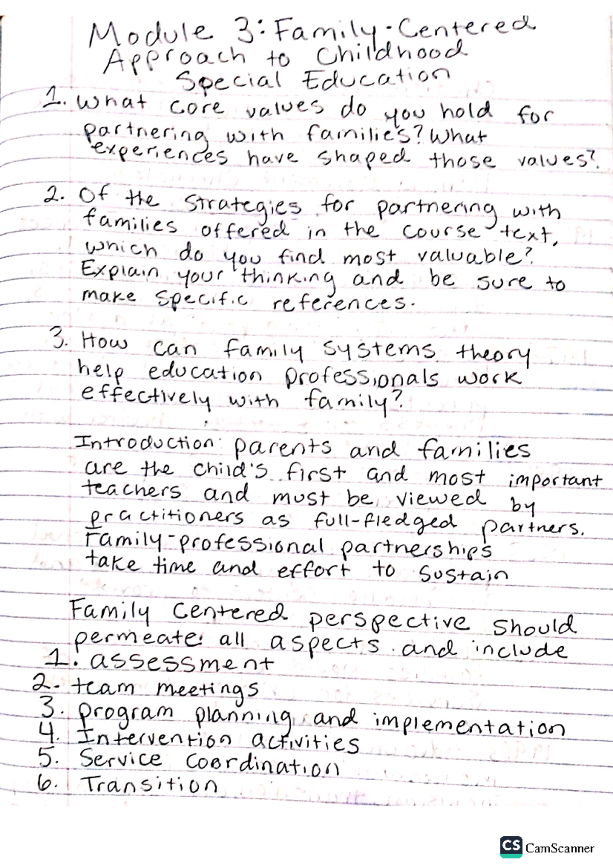 Module 3 Family-Centered Approach to Childhood Education - Module 3 ...