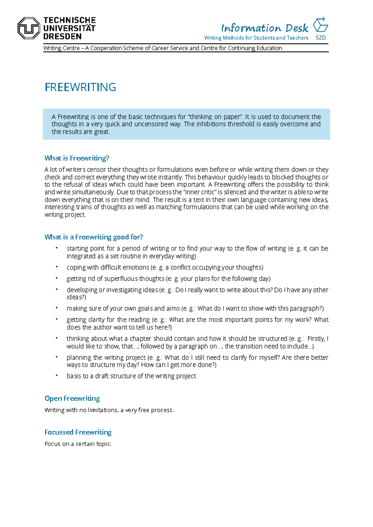 Method of Freewriting: Techniques for Effective Thought Expression ...