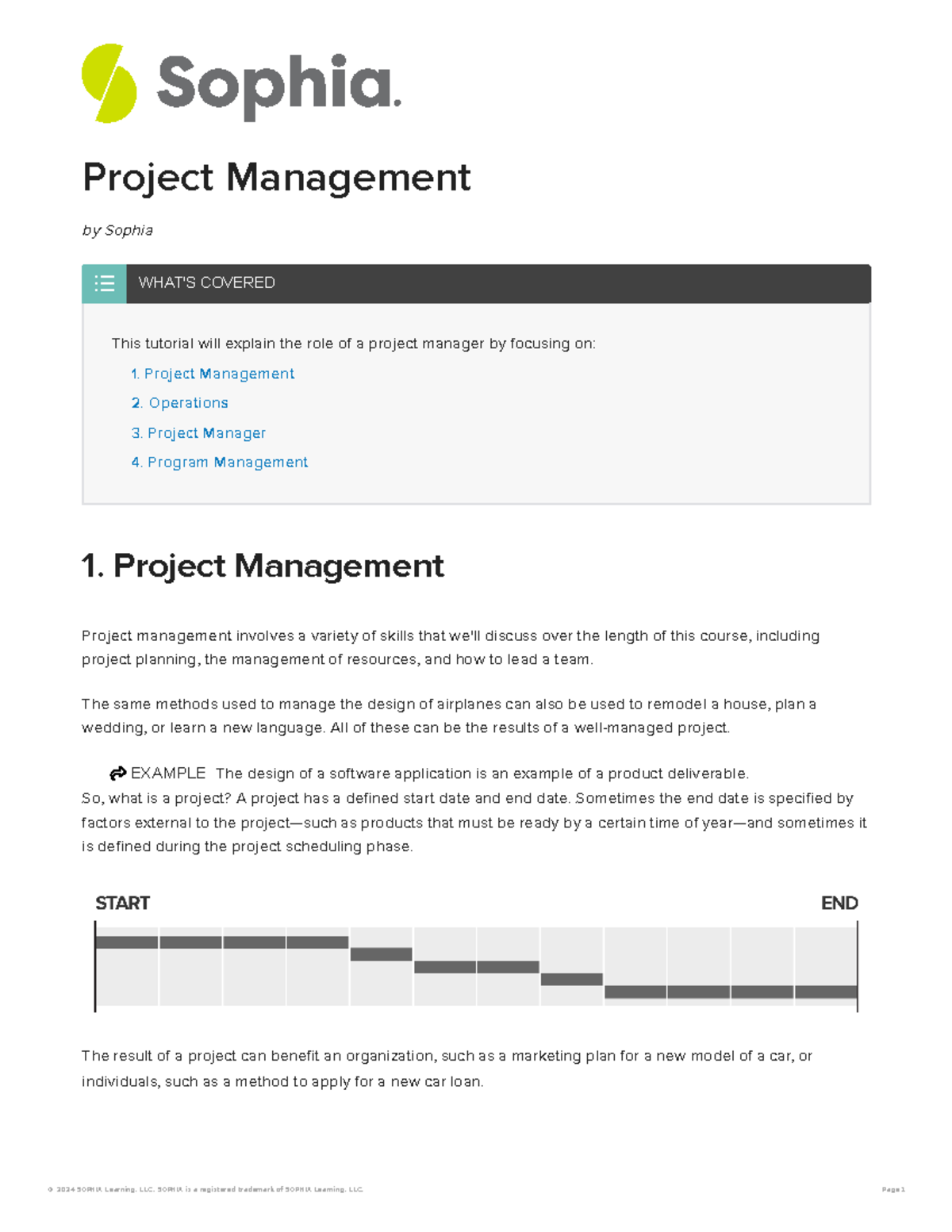 Project-management-7 - Project Management by Sophia This tutorial will ...