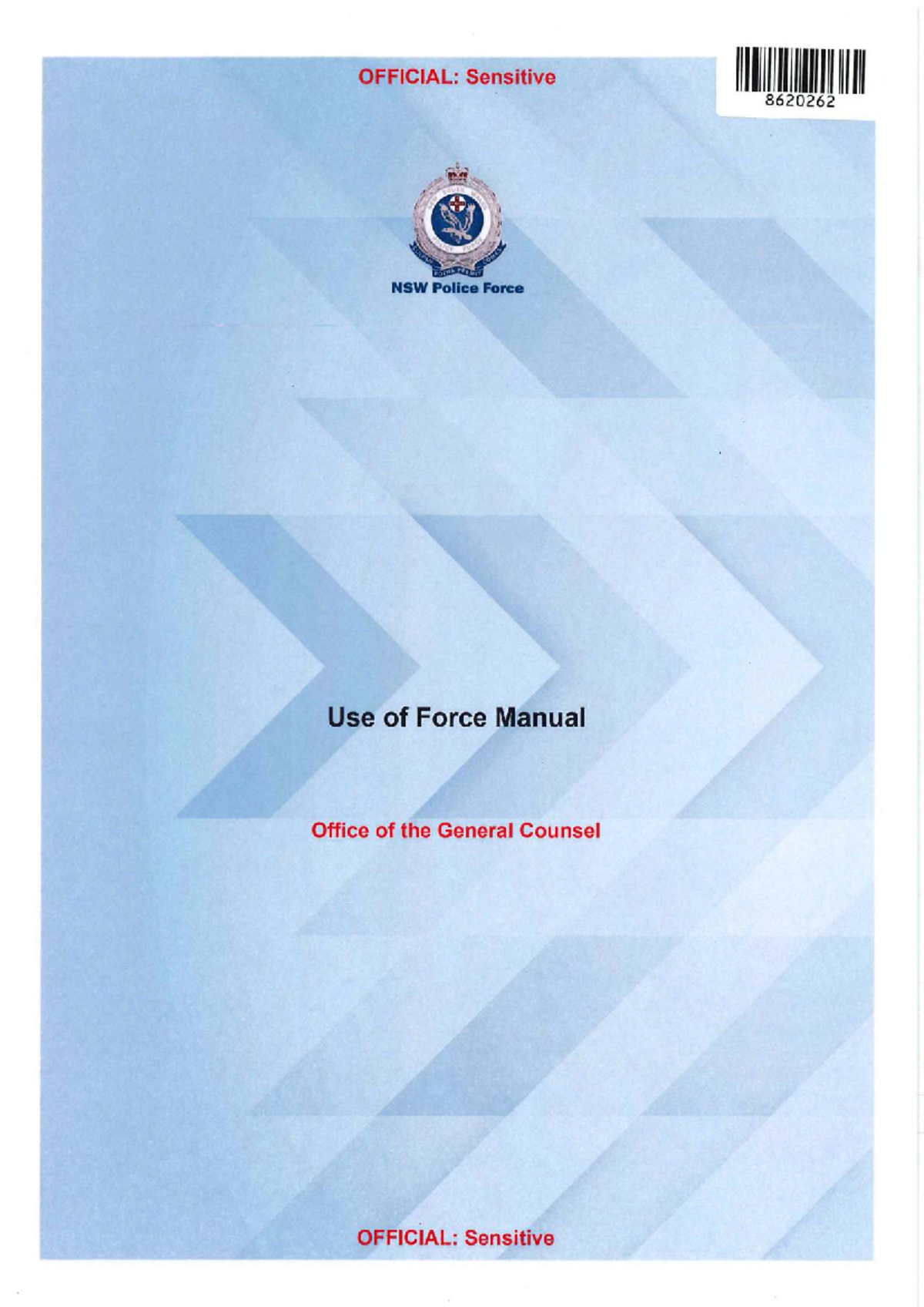 NSWPF Use of Force Manual: Guidelines and Responsibilities - Studocu