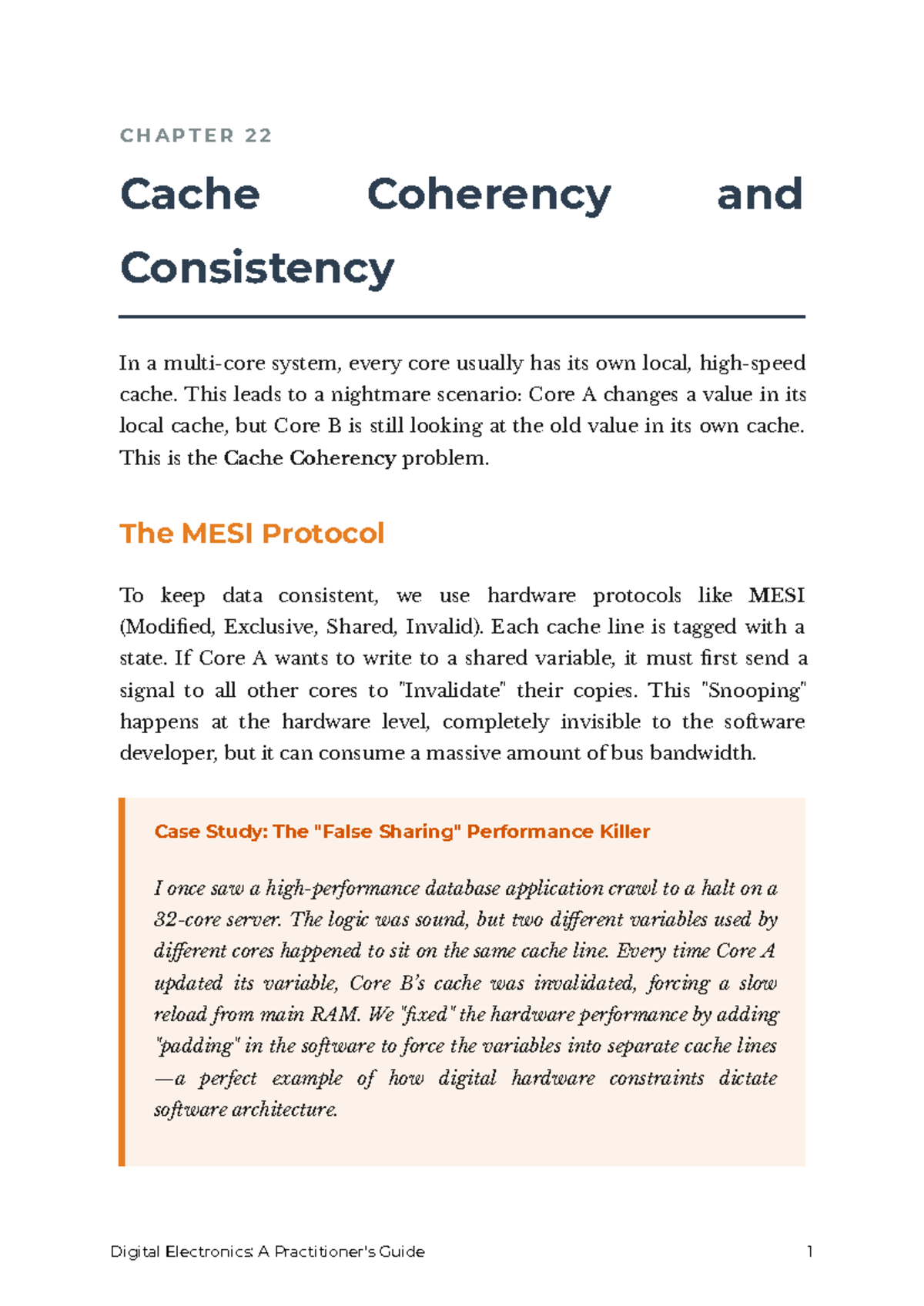 CHAPTER 22: Cache Coherency & Consistency in Digital Systems - Studocu