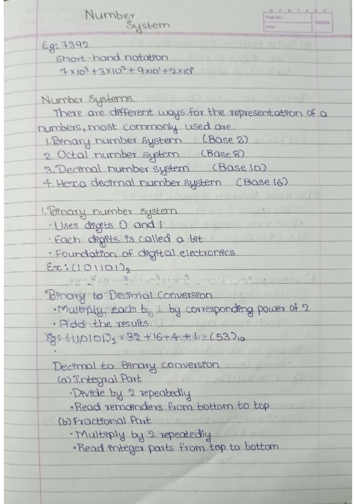 ECE-1BESC104C: Number Systems & Boolean Algebra Overview Notes - Studocu