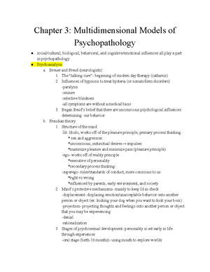Abnormal Psychology 7 - Lecture notes 7 - Chapter 7: Mood Disorders ...