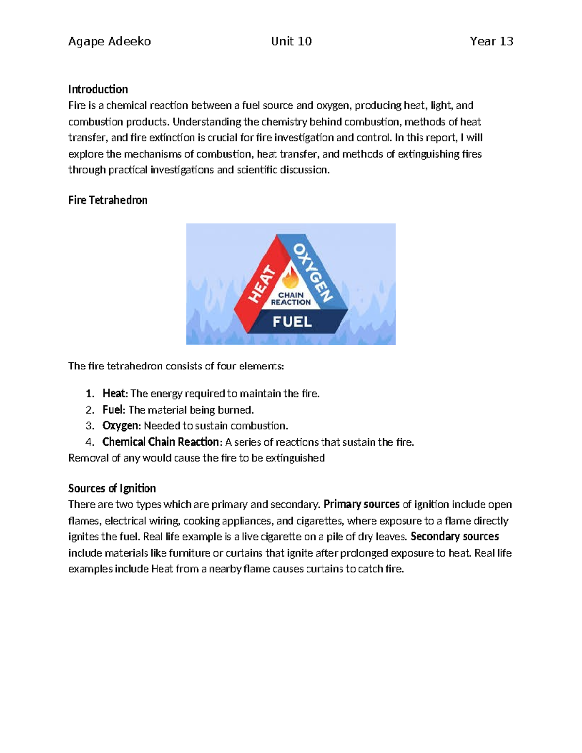 Chemistry 101: Fire Combustion, Extinction, & Heat Transfer Analysis ...