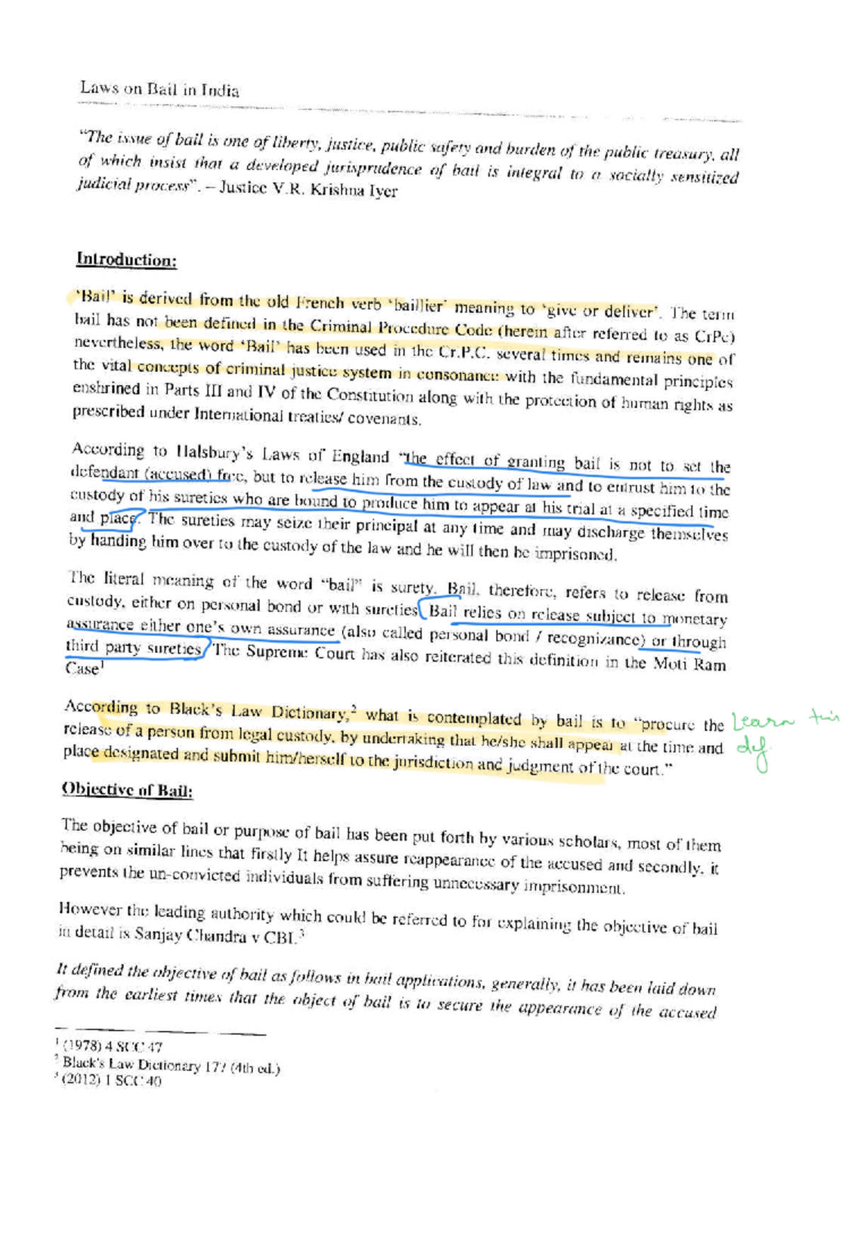 Bail - Yes - Laws on Bail in India issue of bail is one of liberty ...