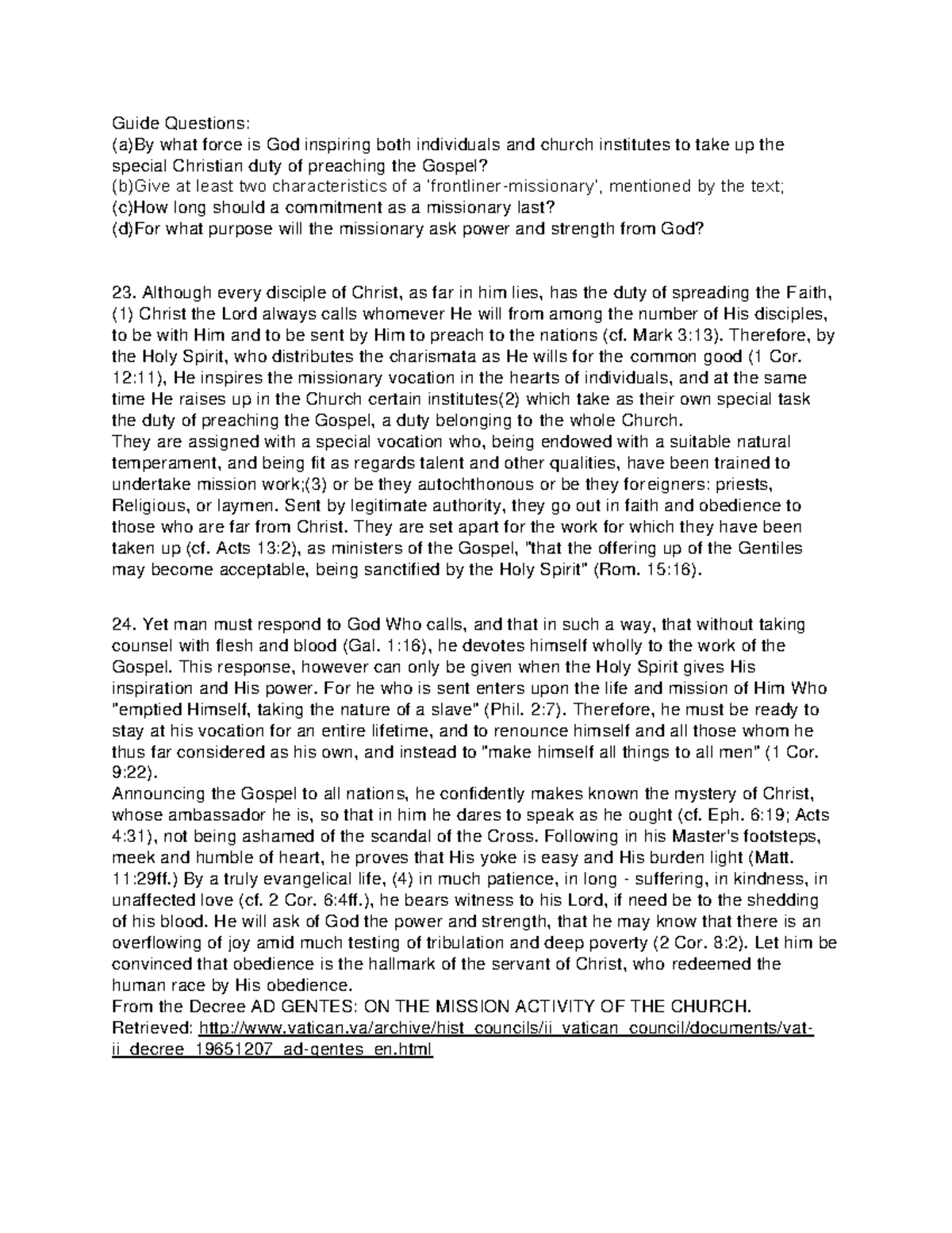 CICM Missionaries: Pioneering Spirit and Commitment to the Gospel - Studocu